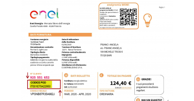 Codice POD e PDR: cosa sono e dove trovarli in bolletta